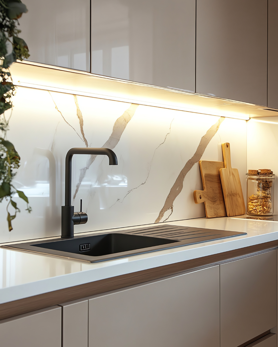 Goodbye Subway Tile: Why Solid Slab Backsplashes Are Taking Over ...